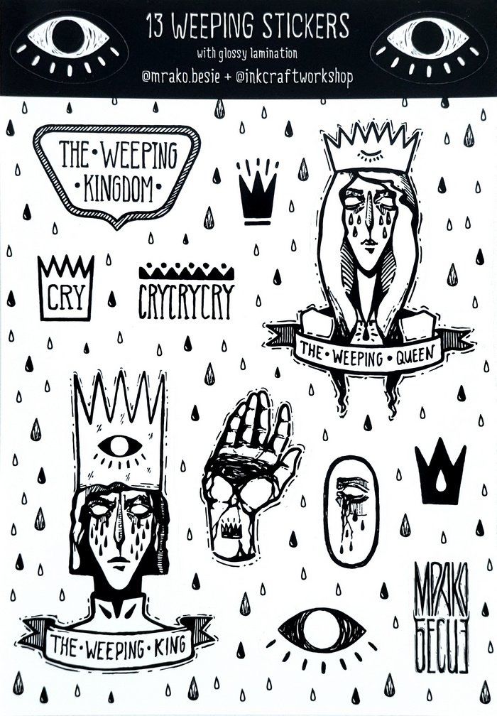 Купить Стикерпак InkCraft - Weeping Stickers недорого в интернет ...