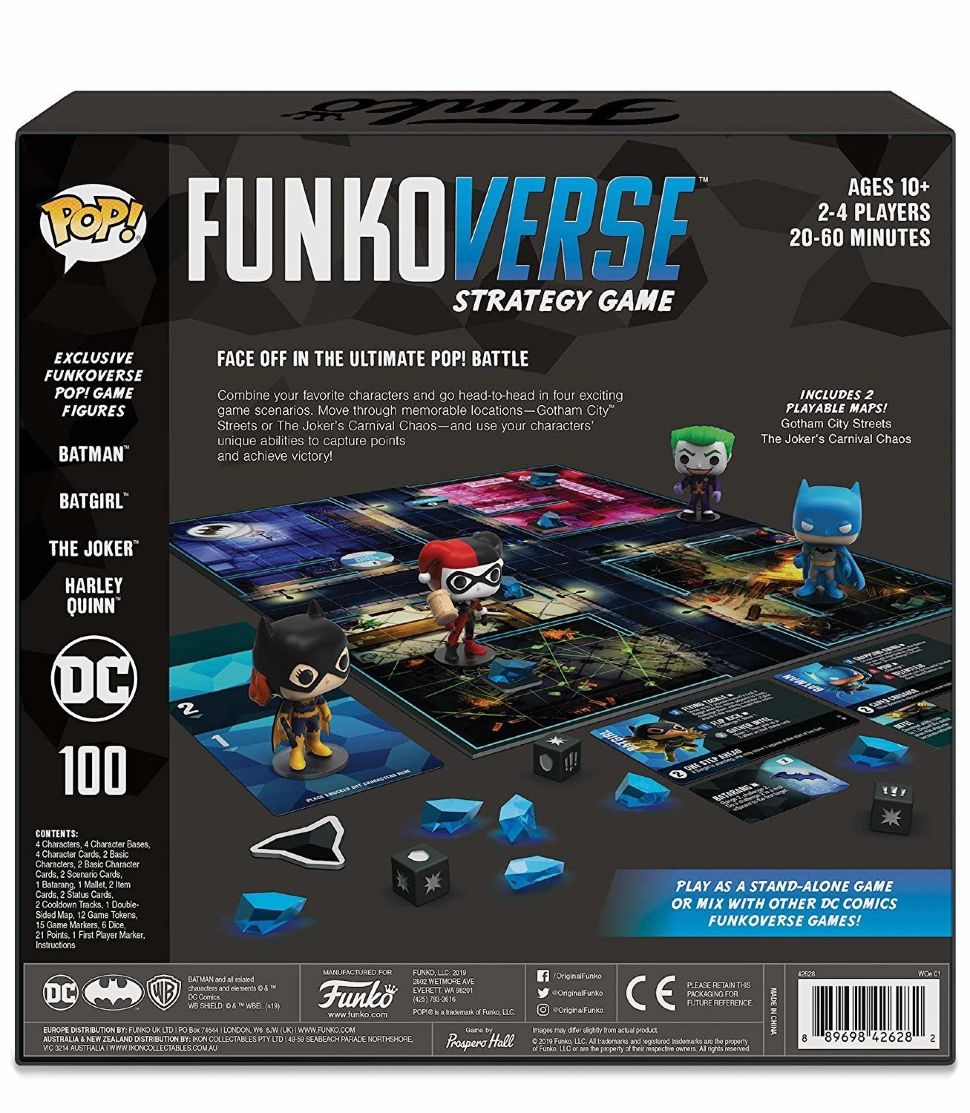 Настольная игра Funkoverse Strategy Board Game: DC Theme Set (англ ...