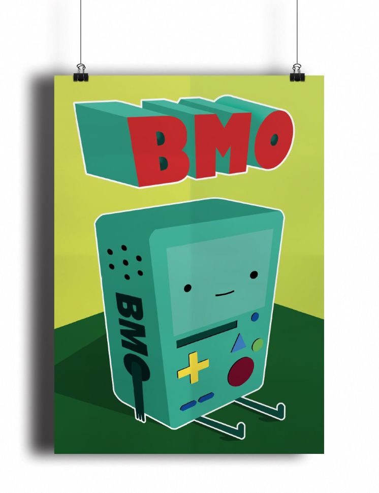Купить Постер Adventure Time - BMO (pm036) недорого в интернет-магазине ...